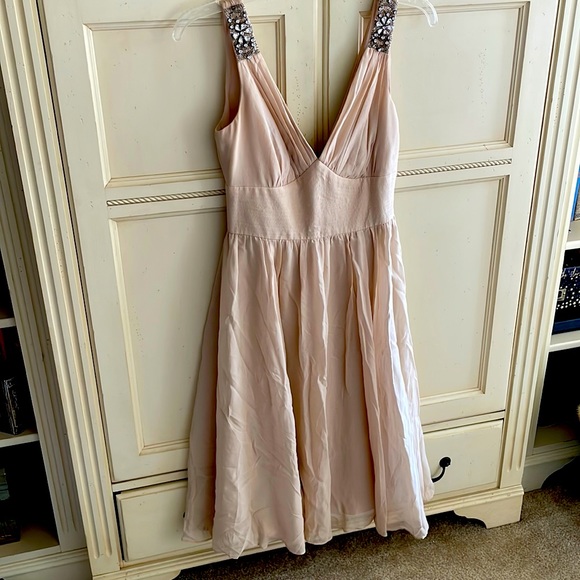 Sandra Angelozzi | Dresses | Sandra Angelozzi Beige Silk Dress With ...